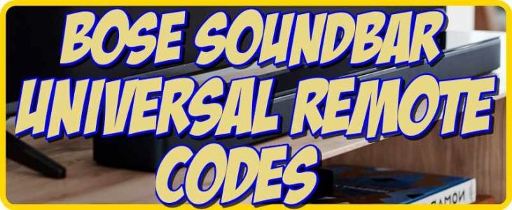 Bose Soundbar Universal Remote codes - My Universal Remote Tips And Codes