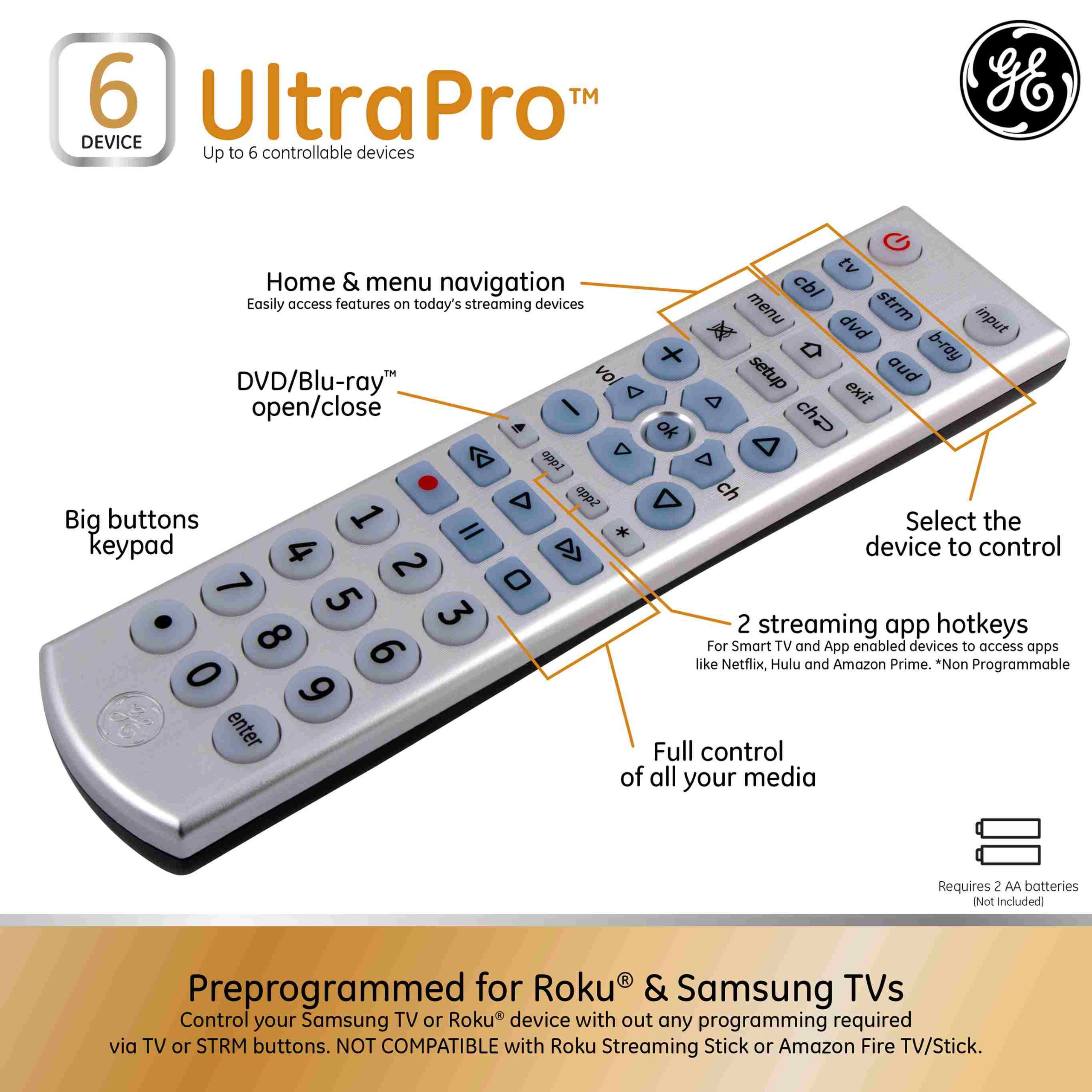 GE 6 Device Universal Remote Codes 2022 Updated GE 6 Device Universal Remote Codes 2022 Updated