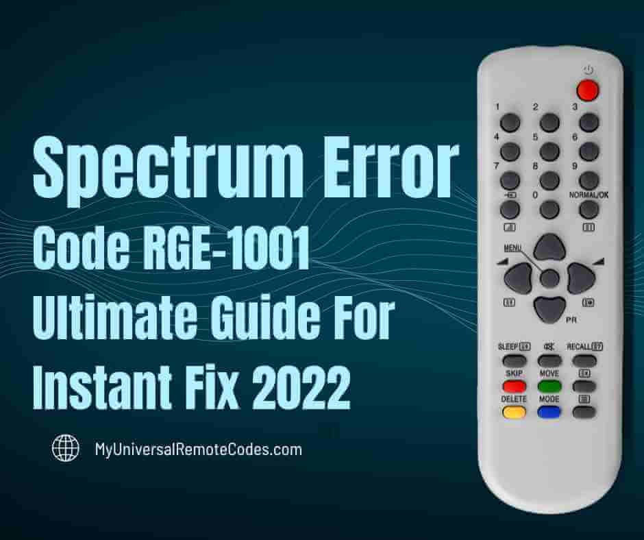 Spectrum Error Code RGE 1001 Ultimate Guide For Instant Fix Spectrum Error Code RGE 1001 Ultimate Guide For Instant Fix